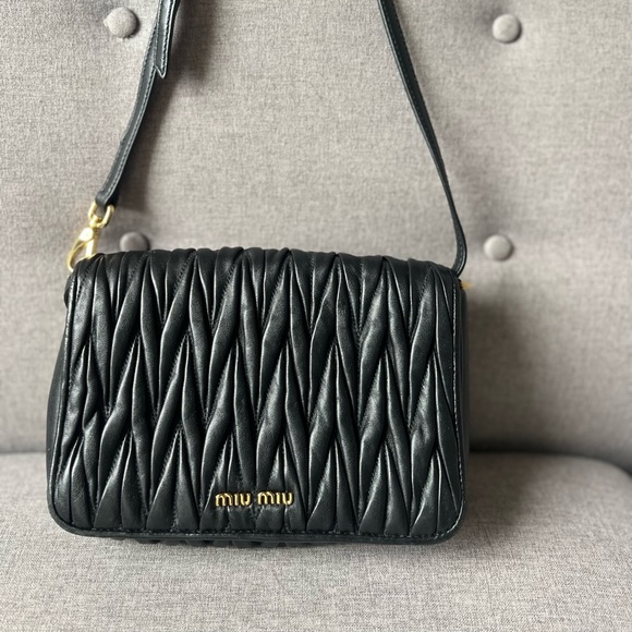 Miu Miu | Bags | Miu Miu Mini Matelass Crossbody Bag | Poshmark